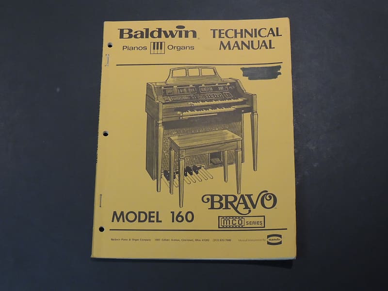 Baldwin Model 160 Technical Manual [Three Wave Music] | Reverb