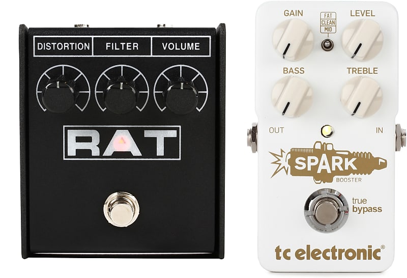 Pro Co RAT 2 Distortion / Fuzz / Overdrive Pedal Bundle with | Reverb
