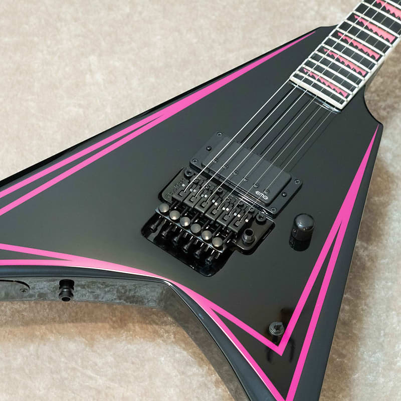 ESP EDWARDS E-ALEXI PINK SAWTOOTH w/SPECIAL GUITAR GIG BAG | Reverb