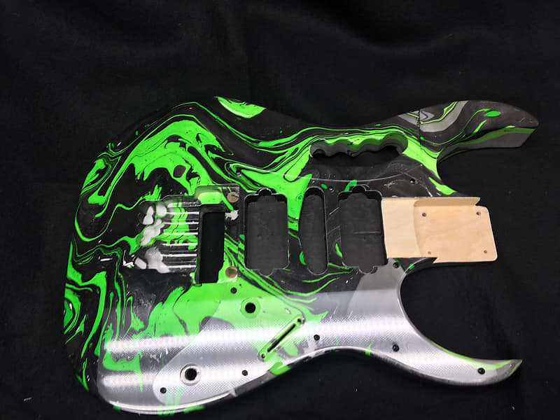 Swirled Basswood Jem style guitar body, HSH, OSNJ necks - | Reverb