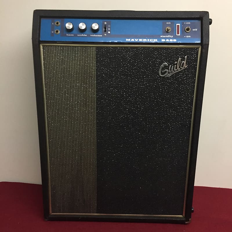 Guild Maverick Bass Amp 1970 - Black/Blue | Reverb
