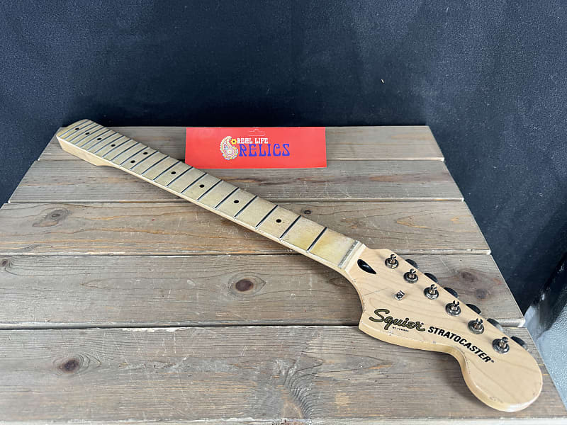 Fender Squier Relic Affinity Strat Stratocaster Loaded Neck | Reverb