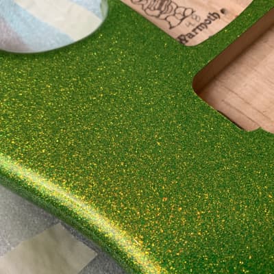 Warmoth Goblin Flake (lime green flake) HSH | Reverb
