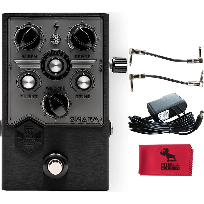 Beetronics Blackbee Swarm Fuzz Pedal w/ Power Supply, Patch | Reverb