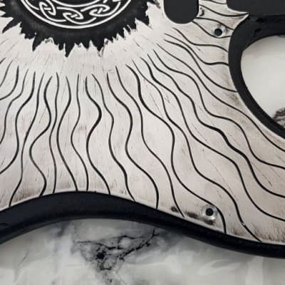 Custom telecaster hand-engraving etching relic celtic circle | Reverb