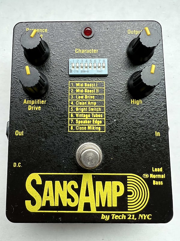 Tech 21 SansAmp classic (original) Early 90's - Black | Reverb