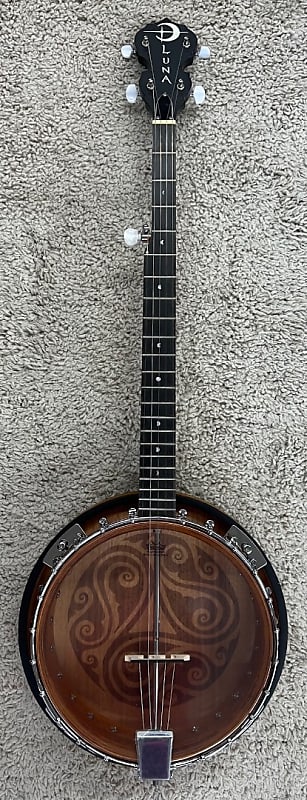 Luna Model BGB CEL 5 5-String Acoustic Celtic Banjo with | Reverb