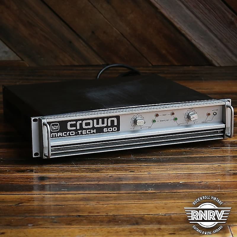 Crown Macro-Tech 600 Stereo Power Amplifier | Reverb