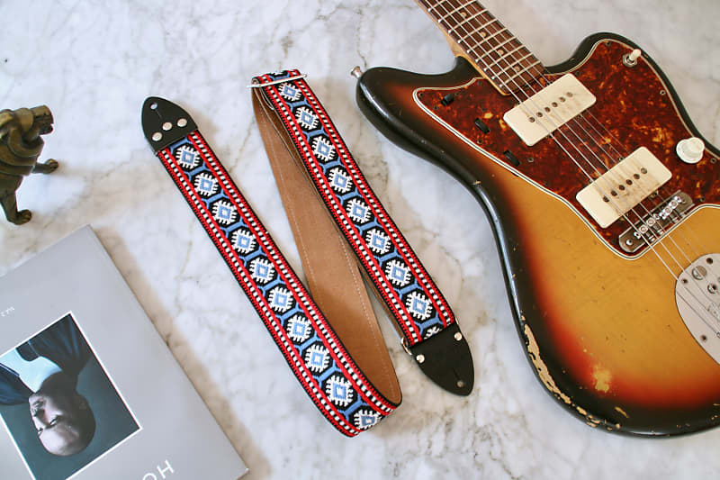 Vintage 60s Beck 'Pillars' Hippie Guitar Strap Replica | Reverb