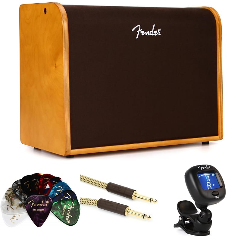 Fender Acoustic 100 100-watt Acoustic Amp Essentials Bundle | Reverb