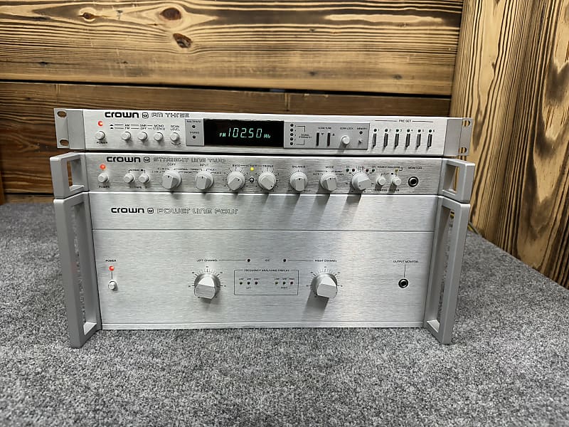 Crown Power Line 4 Amp PL4, Straight Line 2 Preamp SL2, FM | Reverb