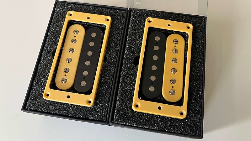 PRS #6 Treble & Bass Humbucker Set 2006 Zebra (Creme/Black), | Reverb