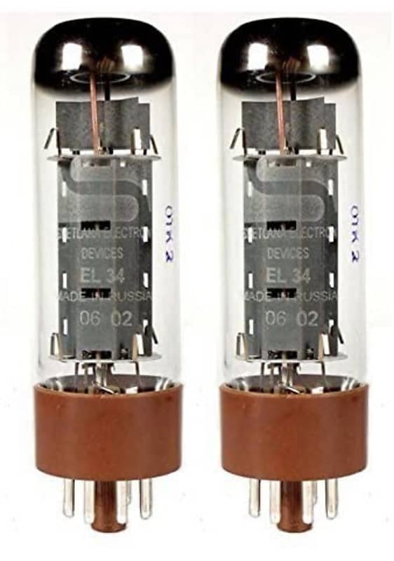 Svetlana EL34, Matched Pair (2 Tubes) 2021 | Reverb