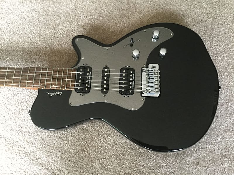 Godin Solidac - Black / Chrome - Electric / Acoustic Dual | Reverb