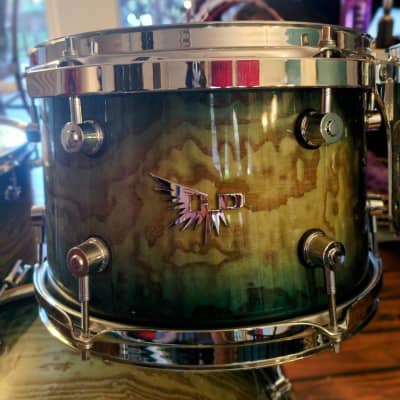 5 Piece Hendrix Drums Custom Walnut Tamo Ash Exotic Drum Kit | Reverb