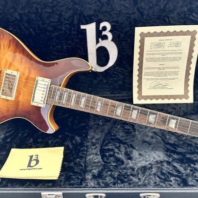 Gene Baker B3 SL Deluxe Korina 5A Quilted Maple Tobacco Burst | Reverb