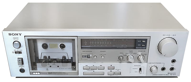 Vintage Sony TC-K71 Stereo Cassette Deck - Serviced | Reverb Australia