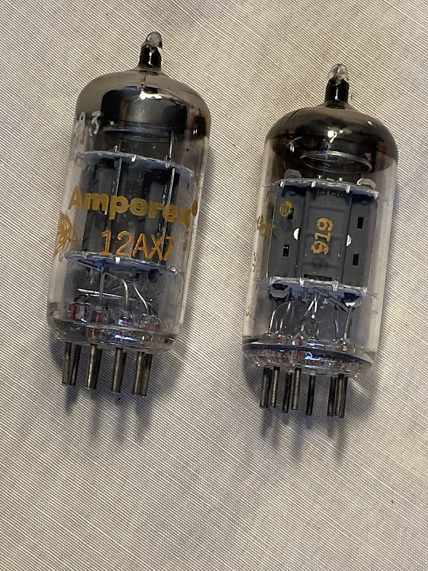 Amperex 2-12AX7 Pre -Amp Tubes | Reverb UK