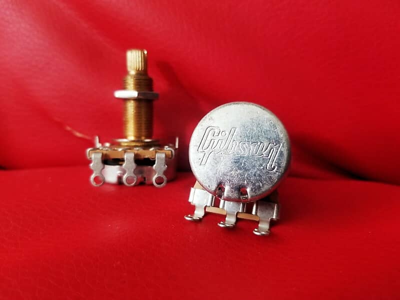 (2) Gibson Custom Shop 300k Long Shaft Linear Taper Pots | Reverb