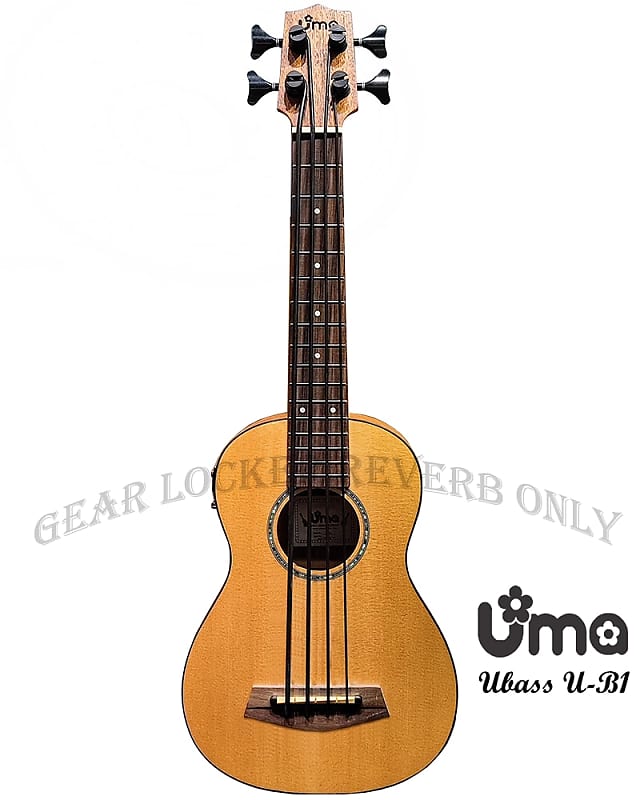Uma ubass U-B1 Solid spruce & africa mahogany UBASS fretted | Reverb