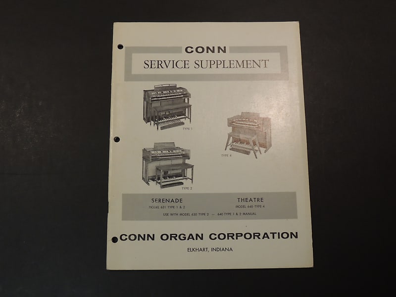 Conn Serenade Model 631 Type 1 & 2, Theatre Model 640 Type 4 | Reverb