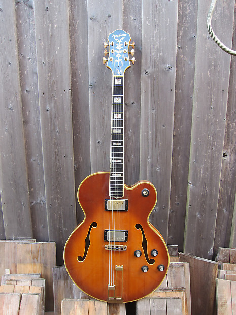 Epiphone Emperor thinline s. 1974 Sunburst | Reverb UK