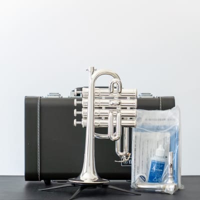 F. Schmidt 54s silver 4 valve piccolo trumpet Bb/A great | Reverb