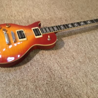 Left Handed Sawtooth Heritage with Upgrades-Cherry Sunburst | Reverb