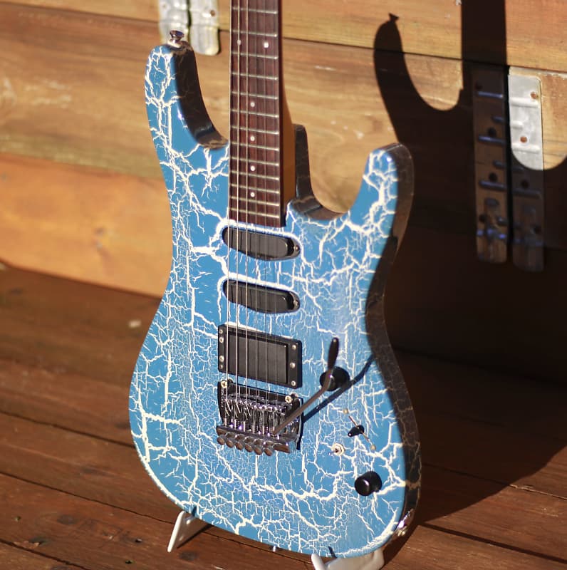 Westone Spectrum 1A 1989 - Blue/White Crackle | Reverb