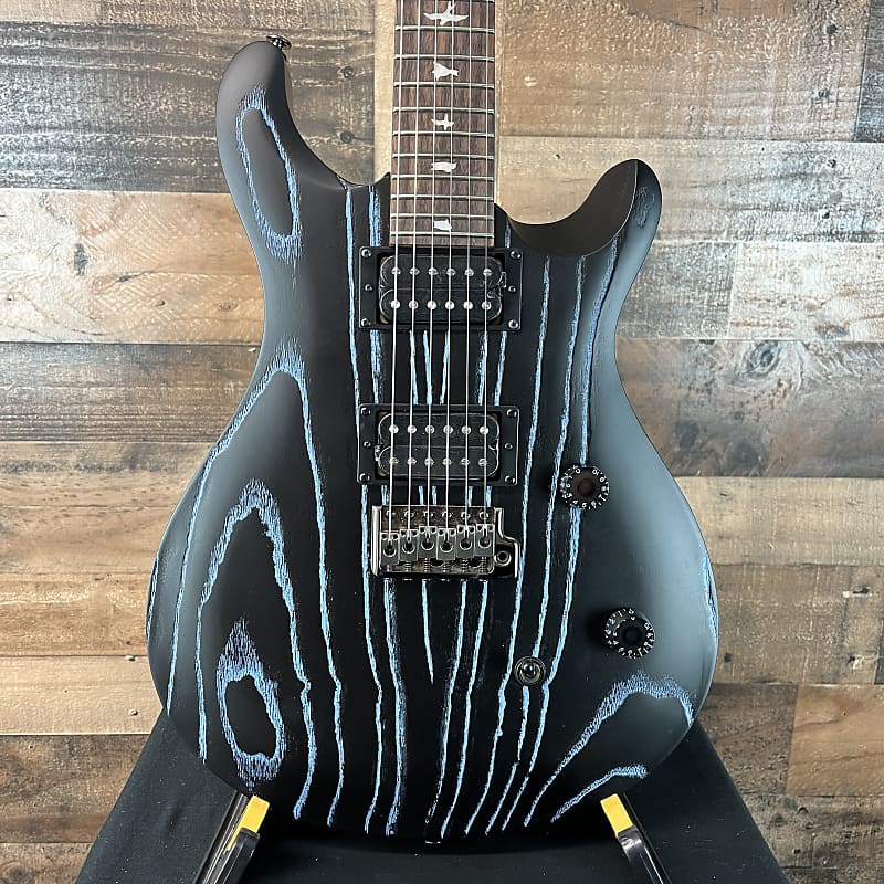 PRS SE Sandblasted CE 24, Sandblasted Blue, Gig Bag, Free | Reverb