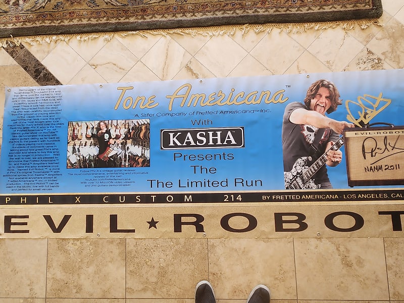 Tone Americana NAMM Banner 2011 Phil X signed | Reverb