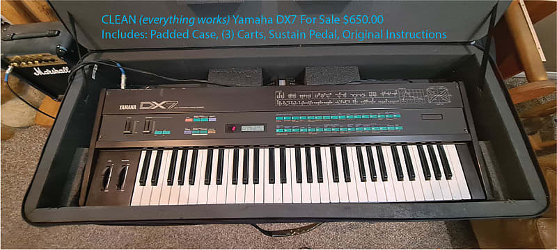 Yamaha DX7 Programmable Algorithm Synthesizer 1980-90’s two | Reverb