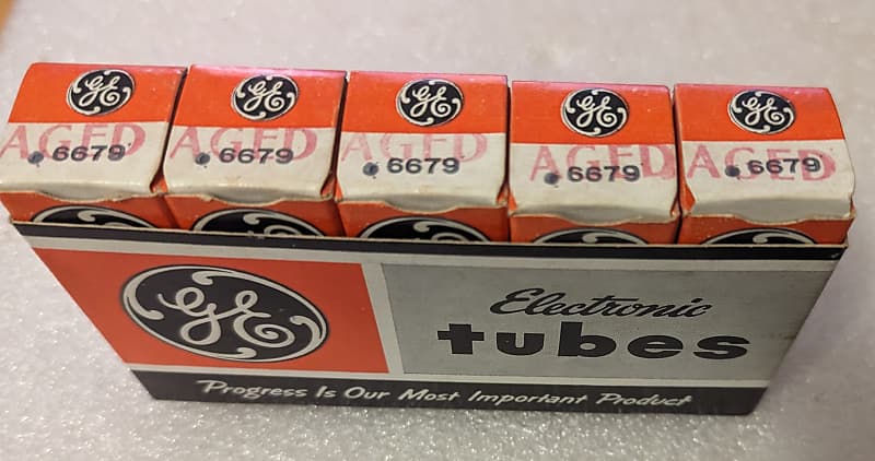 General Electric 6679 (12AT7) tube 50s-60s ish - White | Reverb