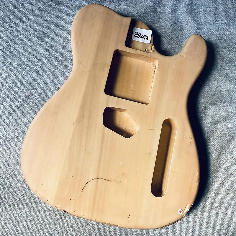 Single Cut Telecaster Tele Style Guitar Unfinished Alder Body | Reverb