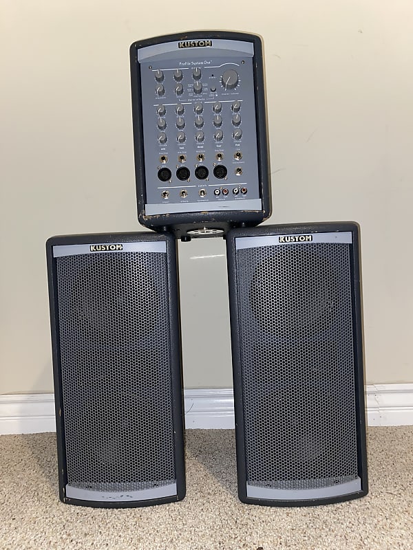 Kustom Profile System One Portable PA w/Powered Mixer & 2 | Reverb