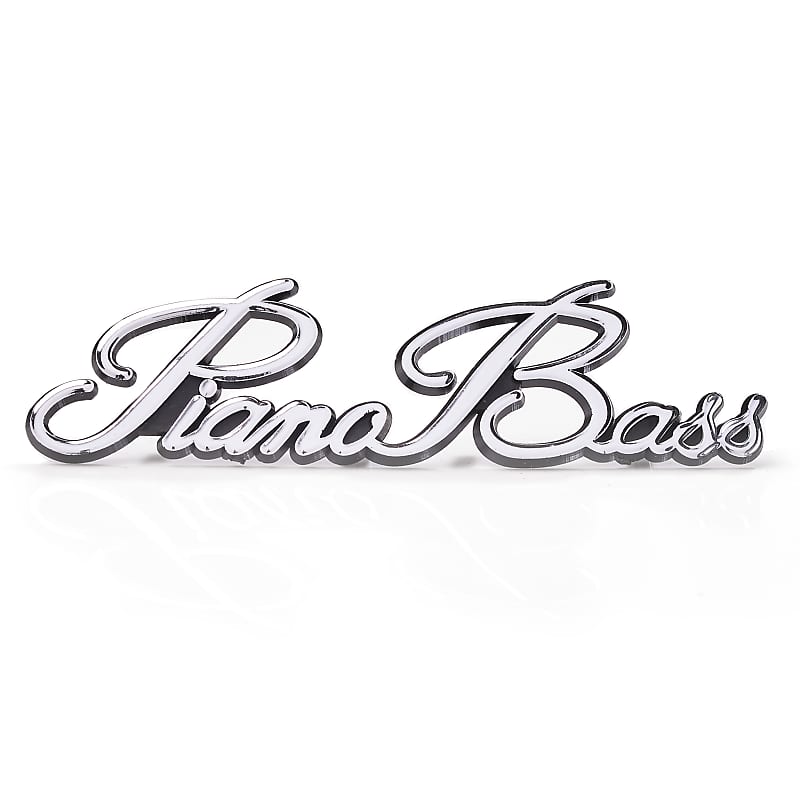 Fender Rhodes Bass Piano Lid Logo Chrome | Reverb