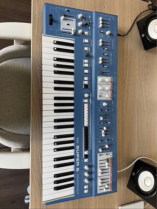 UDO AUDIO SUPER 6 POLYPHONIC ANALOG SYNTHESIZER - blue | Reverb
