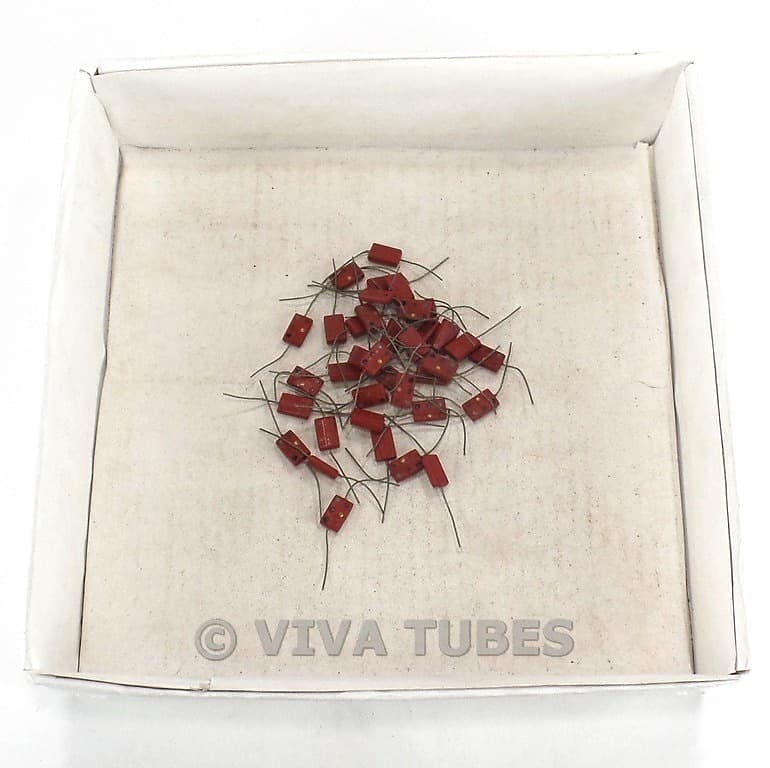 Vintage Lot of 37 El-Menco Small Mica Capacitors 180 uuf | Reverb