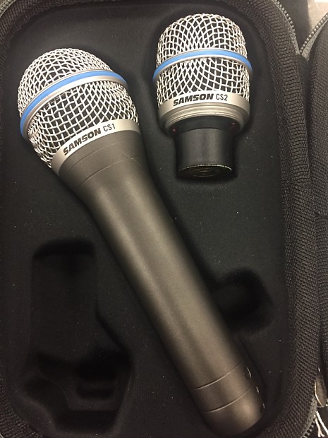 Samson CS1, CS2 microphones Black & Gray | Reverb