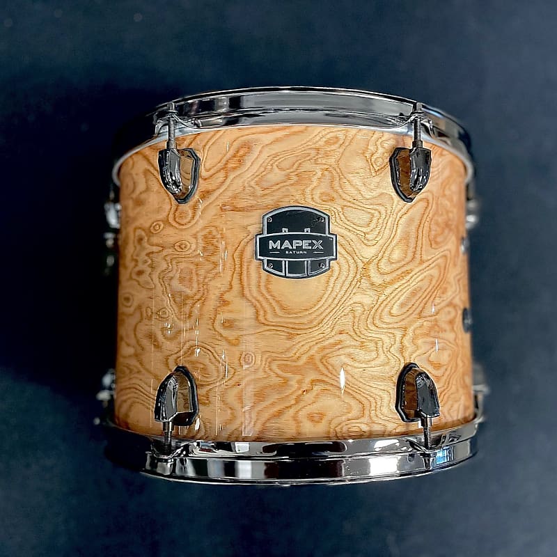 Used Mapex Saturn V 13" x 10" Rack Tom in Natural Maple Burl | Reverb