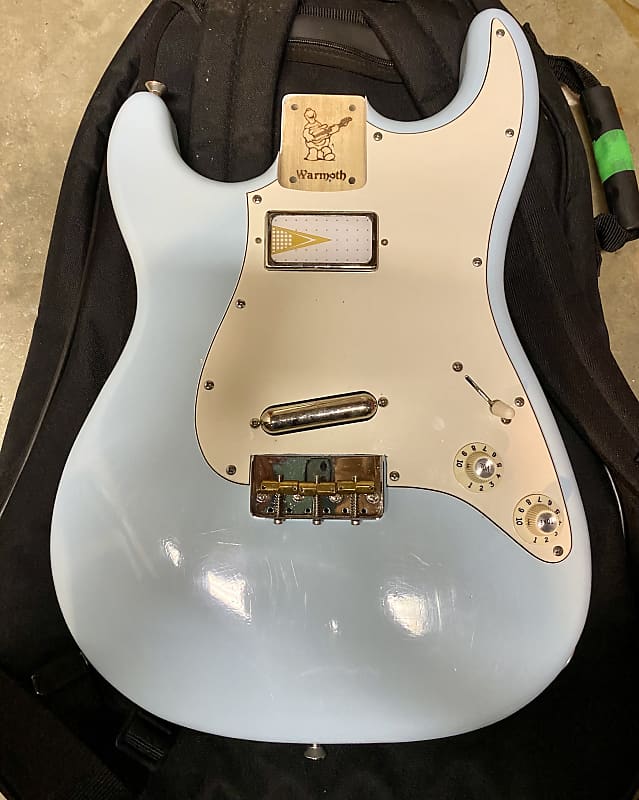 Warmoth Right Hand Reverse Strat Body Sonic Blue | Reverb