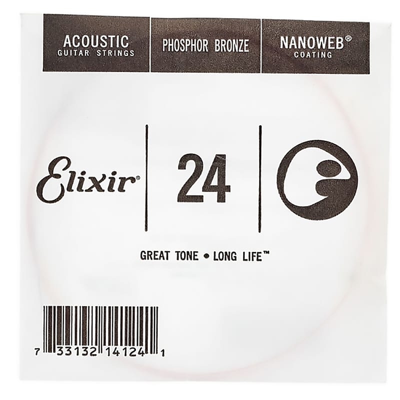 Elixir Acoustic Phosphor Bronze with NANOWEB Coating Single | Reverb