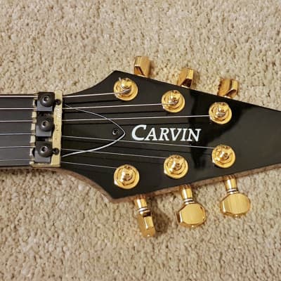 Vintage Carvin V220 Mid-80's Koa Ebony Kahler near MINT | Reverb
