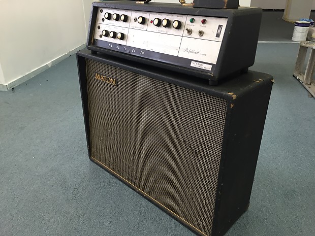 Maton V606 Vintage Valve Amp - Head and Cab Mid 60s | Reverb