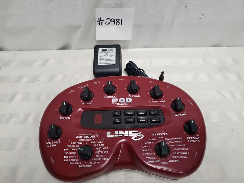 LINE 6 POD 2.0 ULTIMATE GUITAR DI BOX #2981 GOOD USED WORKING | Reverb