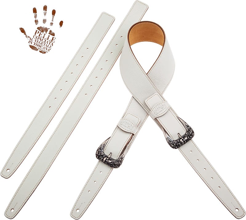 Twin Buckle TS Core White 7 cm Skull & Roses Silver buckle | Reverb