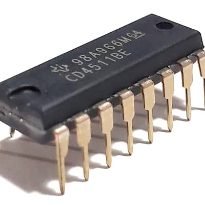 CD4511BE CD4511 CMOS BCD-to-7-Segment LED Latch Decoder - 20 | Reverb