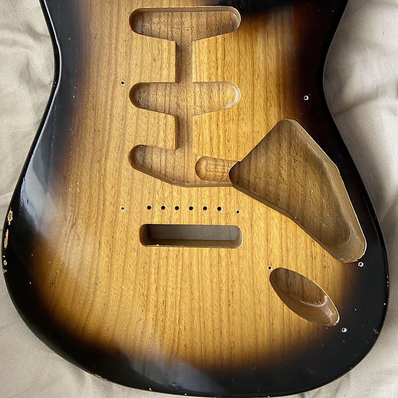 Musikraft / MJT 1950s Stratocaster Body - Two Color Sunburst | Reverb