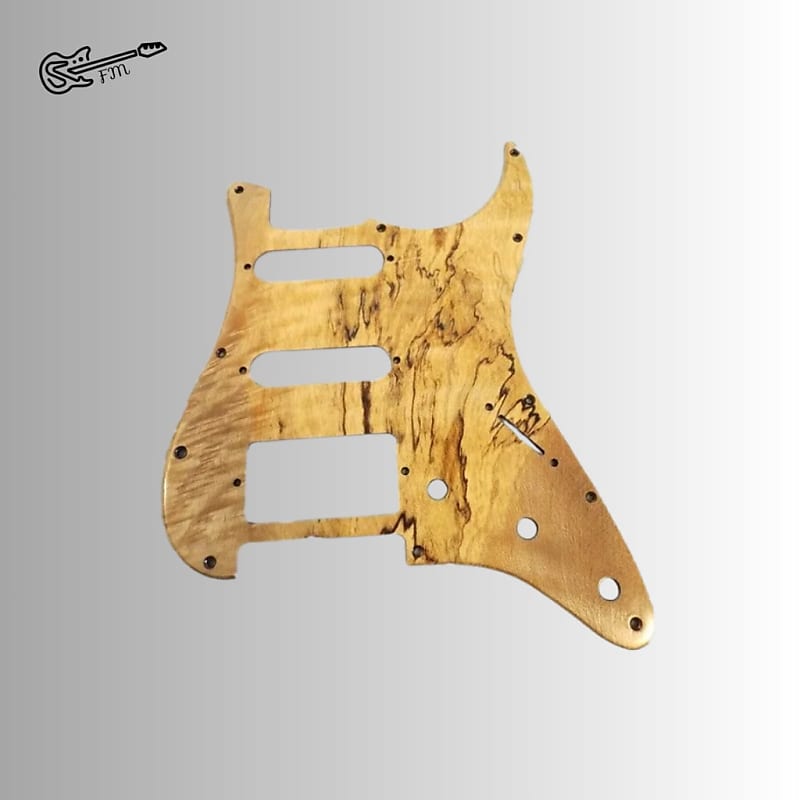 Maple Custom Wooden Strat Style Pickguard HSS | Reverb
