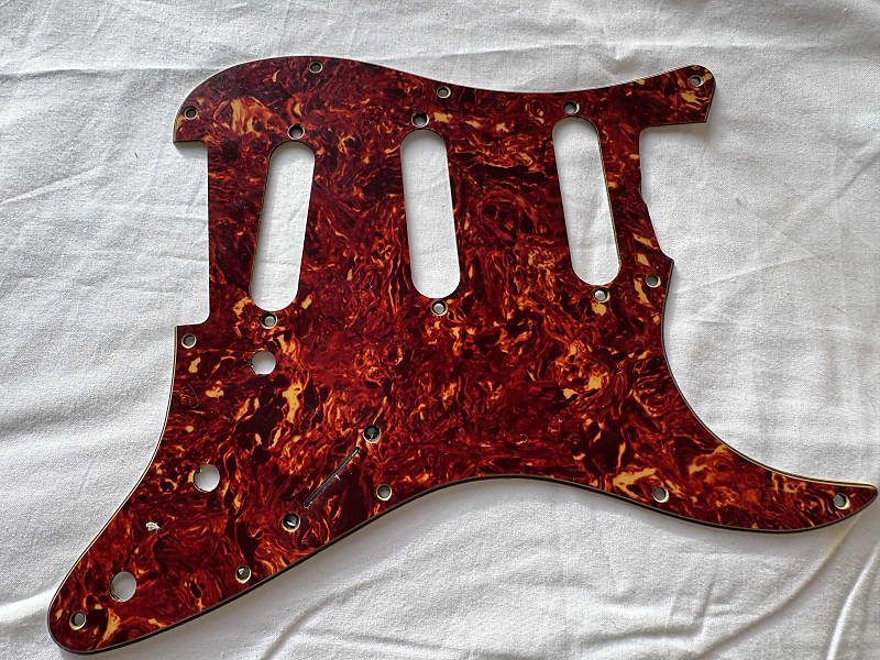'63 - '71 Fender Stratocaster Pickguard Relic Red Tortoise RI | Reverb